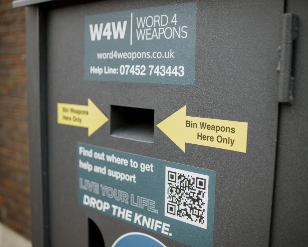 Knife Amnesty bins installed to keep weapons off the streets
